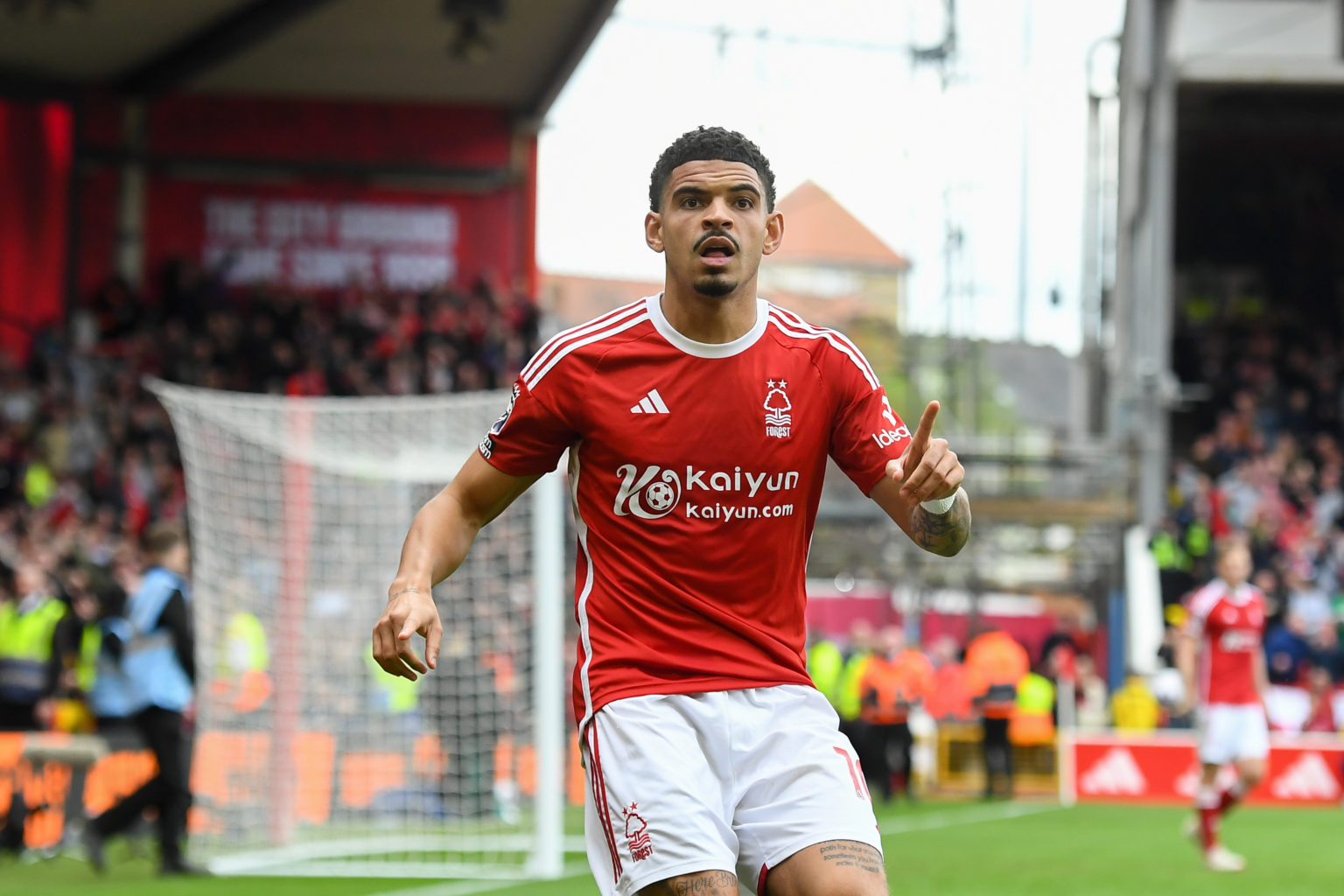 Morgan Gibbs-White reacts after Matheus Cunha celebration for Wolves in ...