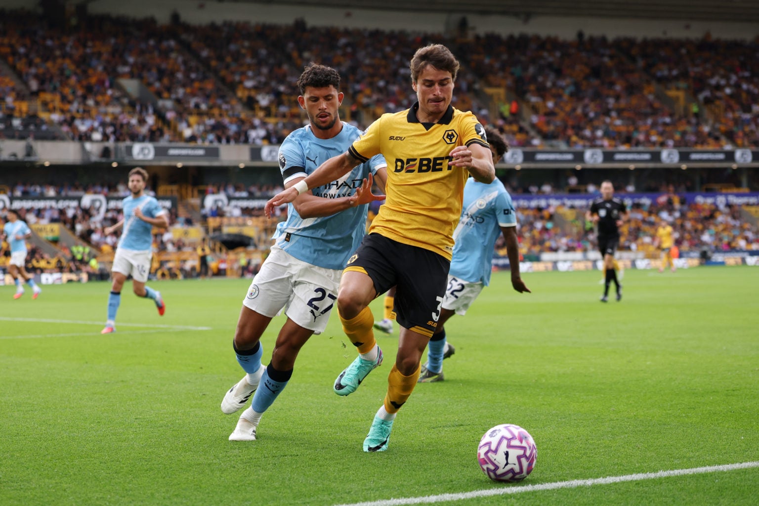 Matheus Nunes responds to Wolves fans with four-word message after Man ...