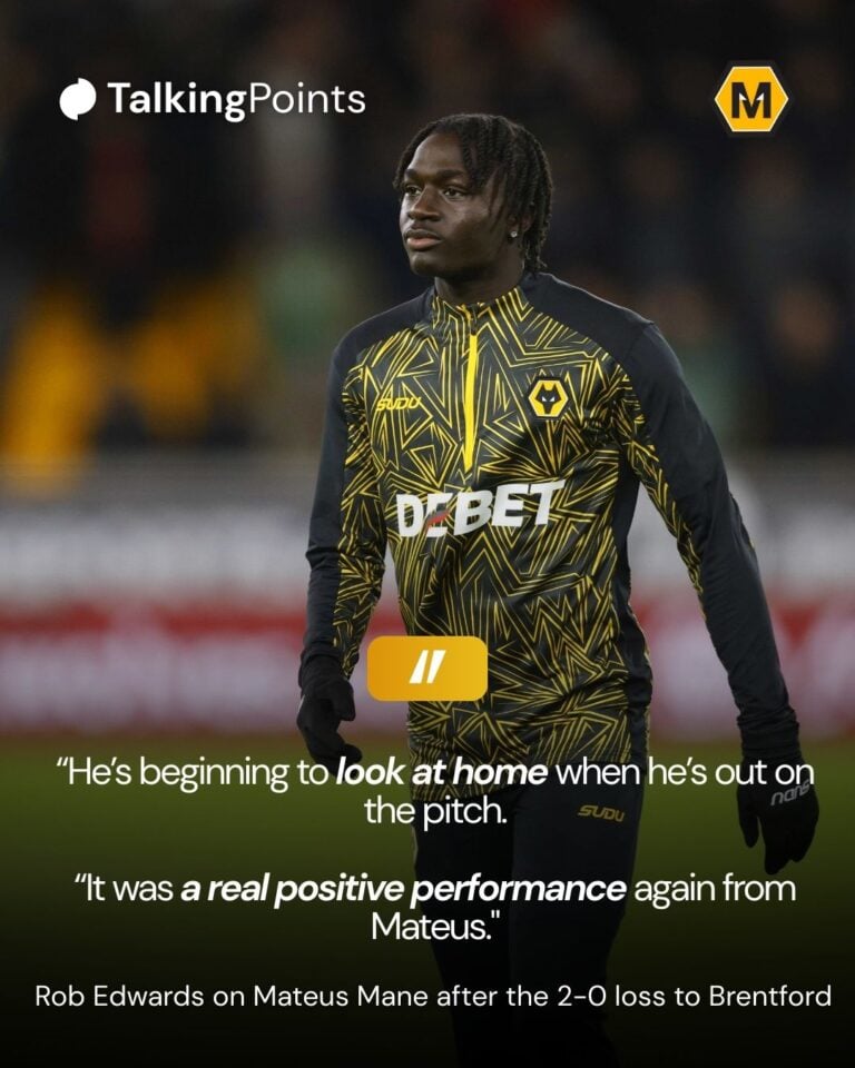 Dave Edwards delivers new Mateus Mane verdict many Wolves fans will get ...