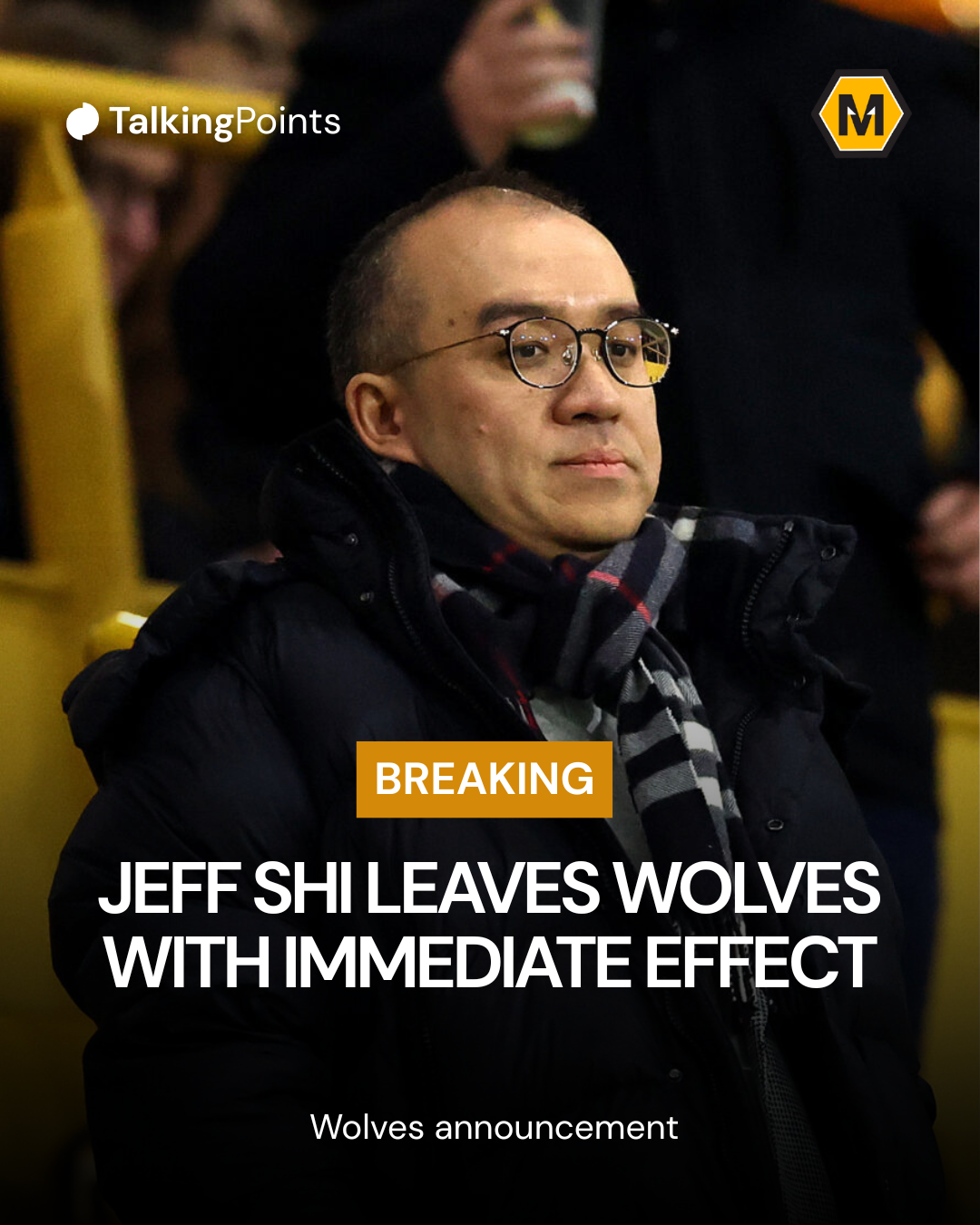 Jeff Shi releases statement after stepping down as Wolves executive ...